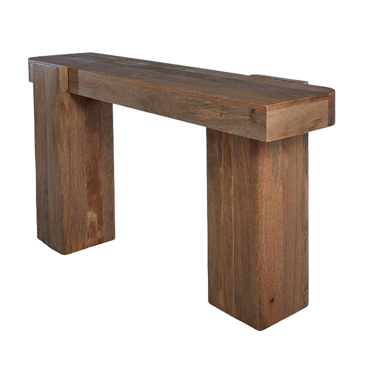 Grand Designs Wooden Block Console Table - Natural – Comeo Home