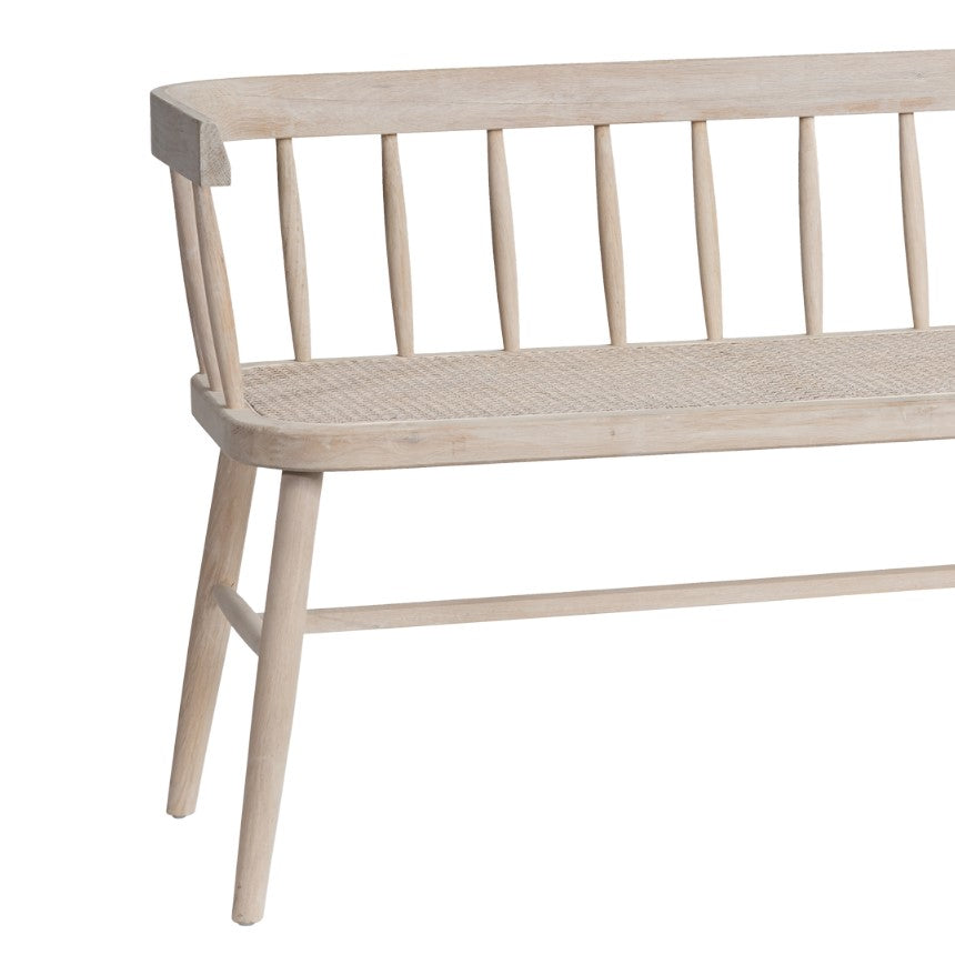 Selby Rattan Bench Seat - Natural – Comeo Home