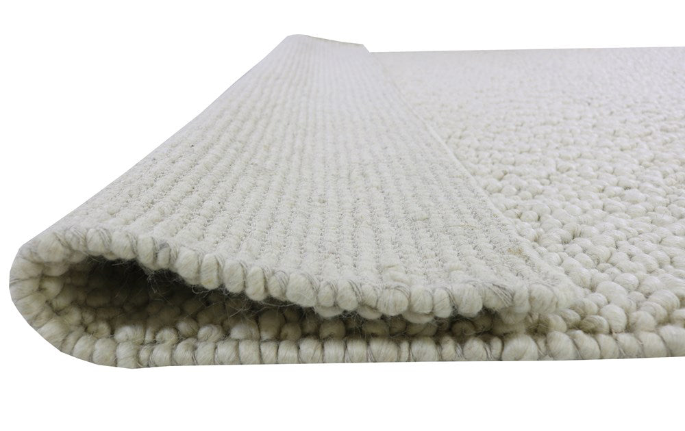 Pebbles Hand Made Wool Rug - Ivory – Comeo Home