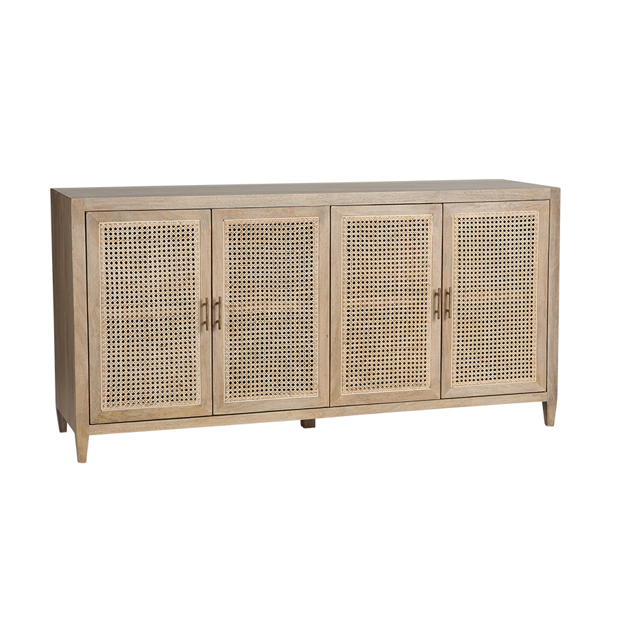 Remi Large Rattan Sideboard - Natural – Comeo Home